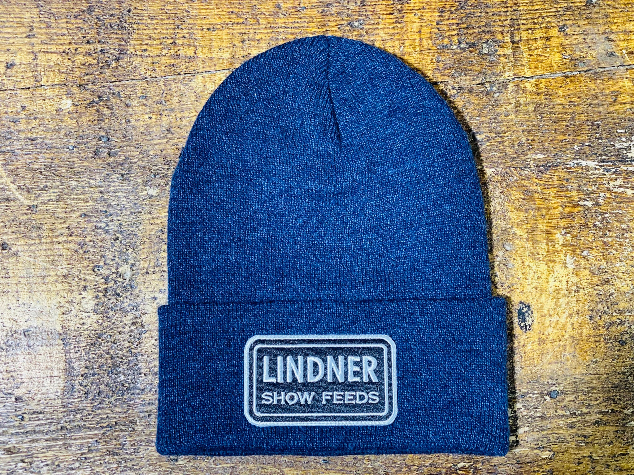 Navy Patch Beanie – Lindner Show Feeds